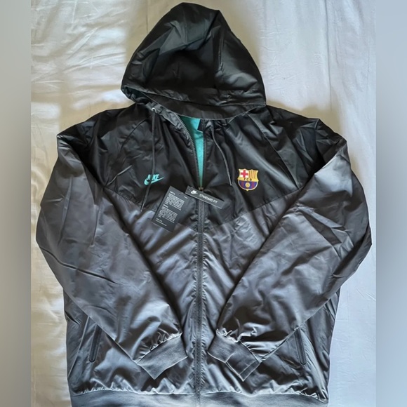 Nike | Jackets & Coats | Nike Fc Barcelona Windrunner Soccer Training ...